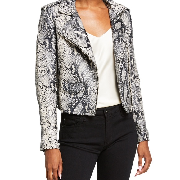 IRO | Jackets & Coats | Iro Leather Snakeskin Moto Jacket Xs 2 | Poshmark